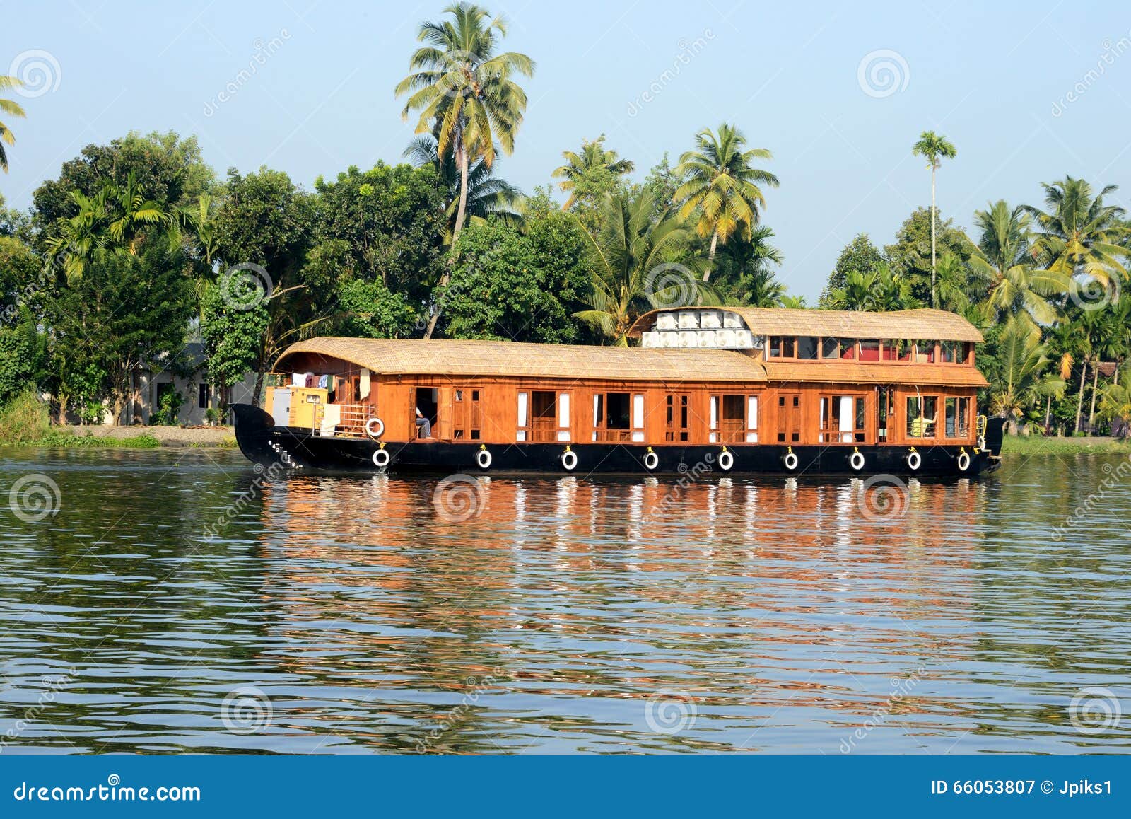 Houseboat, Kerala, India stock image. Image of boat, india - 66053807