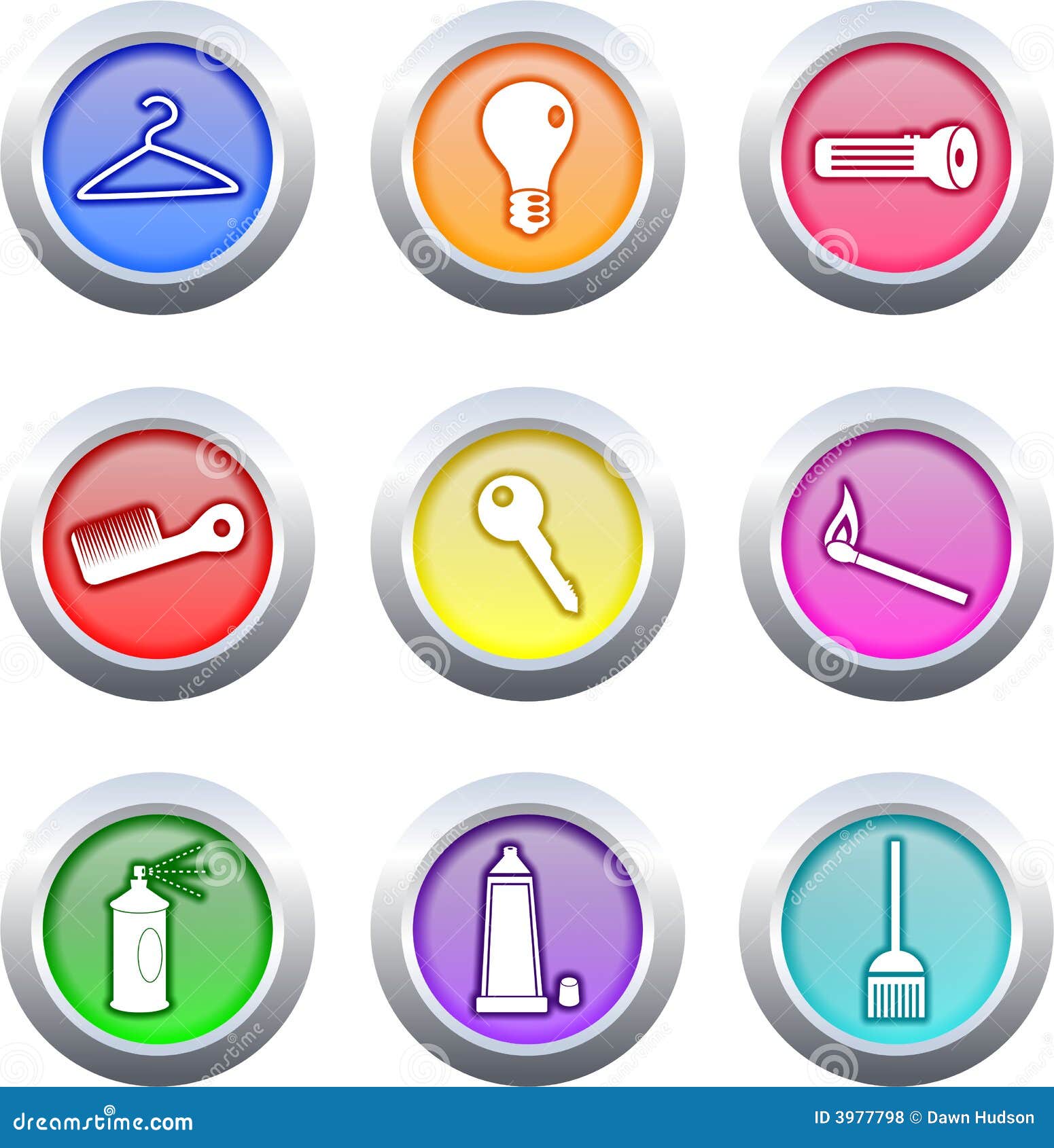 Household buttons stock illustration. Illustration of toothpaste - 3977798