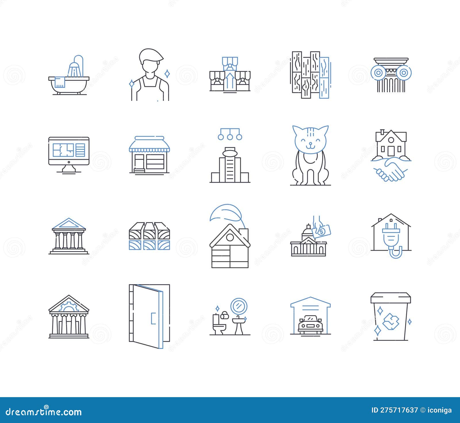 Household Care Line Icons Collection. Cleaning, Dishes, Laundry ... Household Care Line Icons Collection. Cleaning, Dishes, Laundry ...