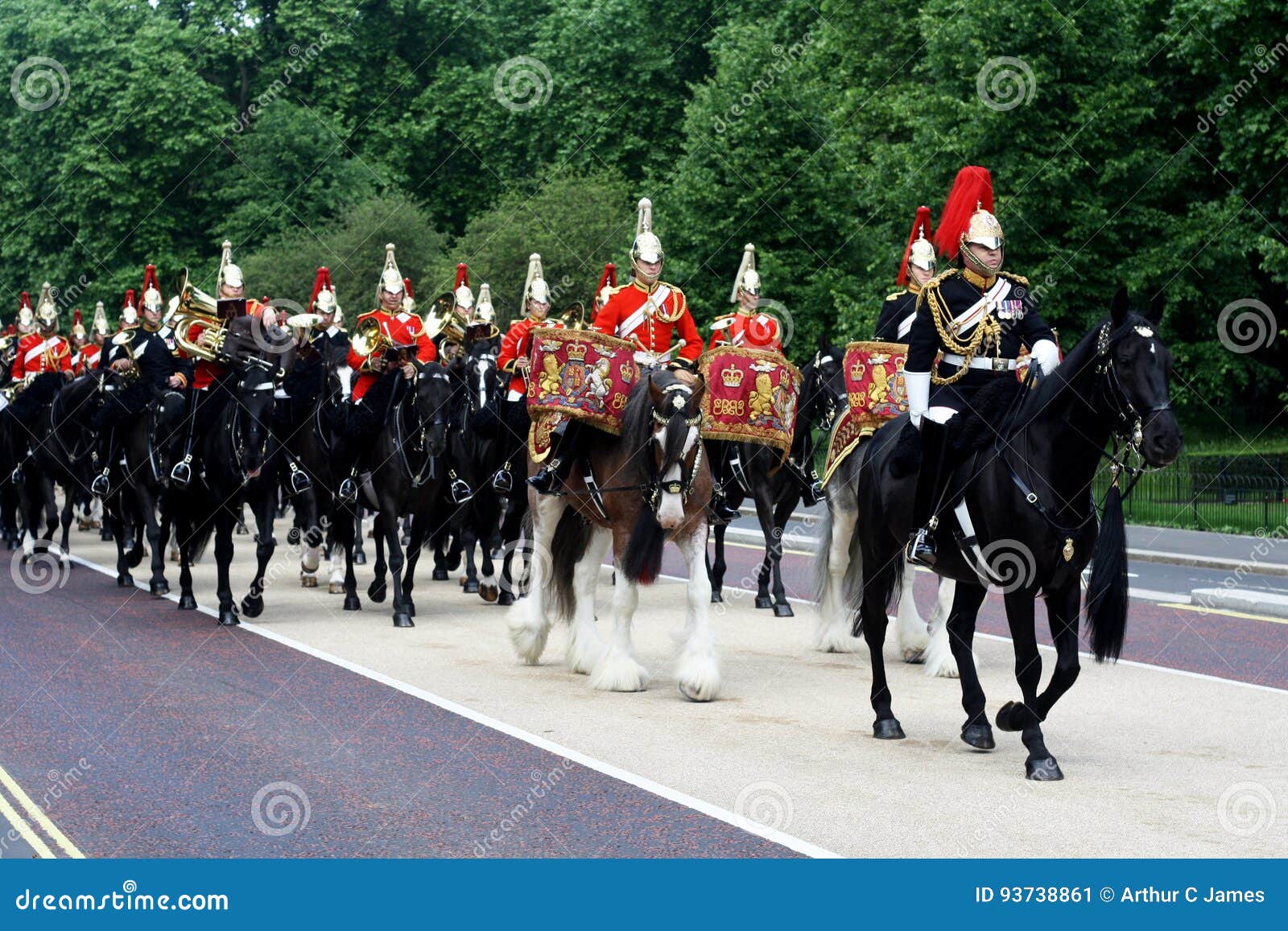 The Household Cavalry Band Watercolour Effect Editorial Photo ...