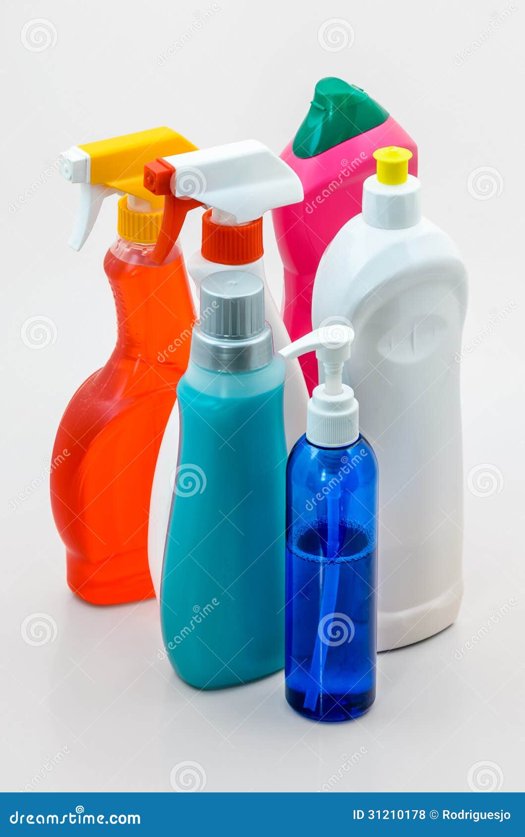 Household Cleaning Bottles 03 Stock Photo - Image of home, color: 31210178