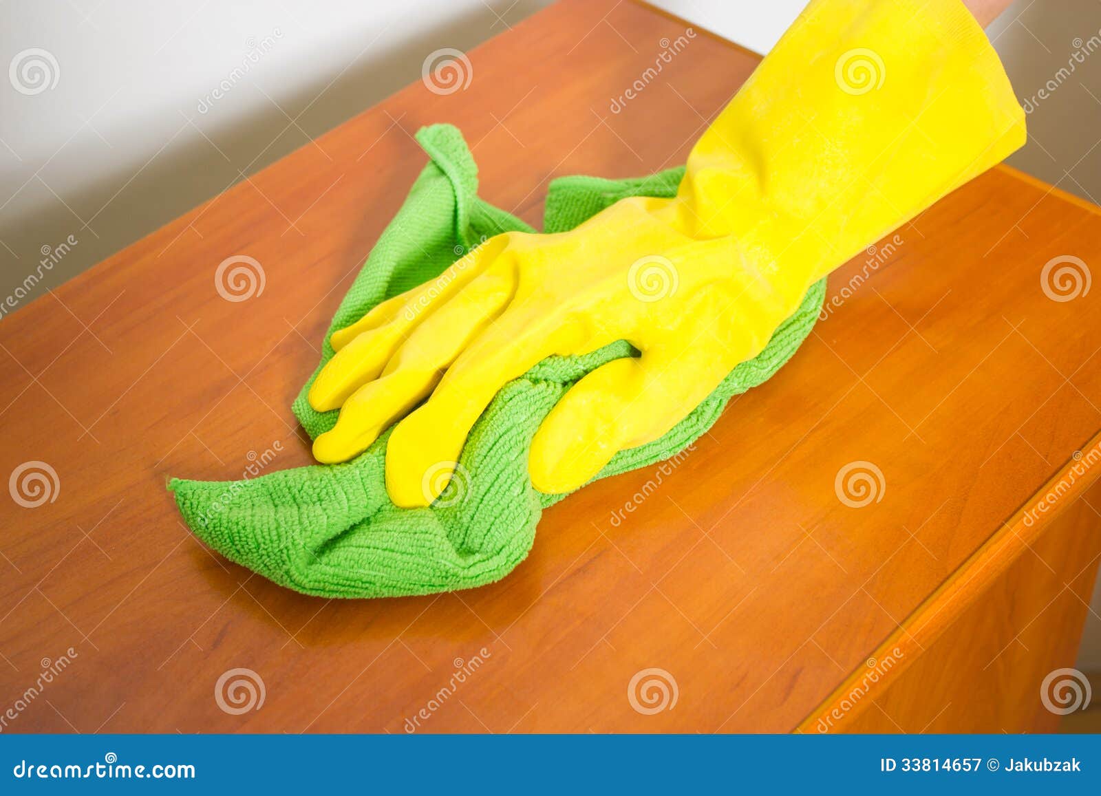 Household, Cleaning with Rag and Gloves. Stock Image - Image of maid ...