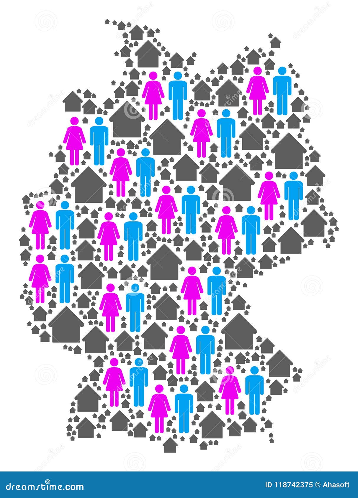 Household Germany Map stock vector. Illustration of cartography - 118742375
