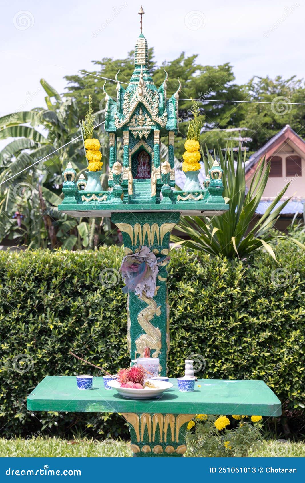Household god stock image. Image of household, offerings - 251061813