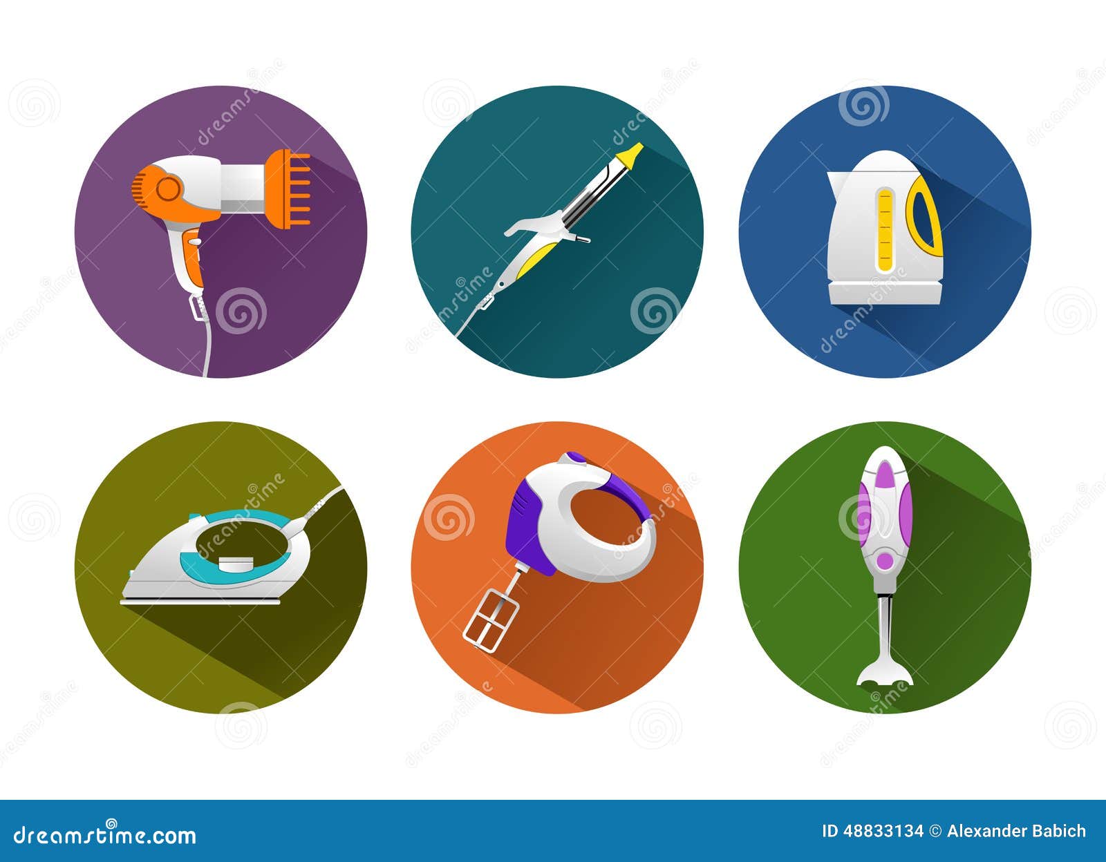 Household machines stock vector. Illustration of household - 48833134