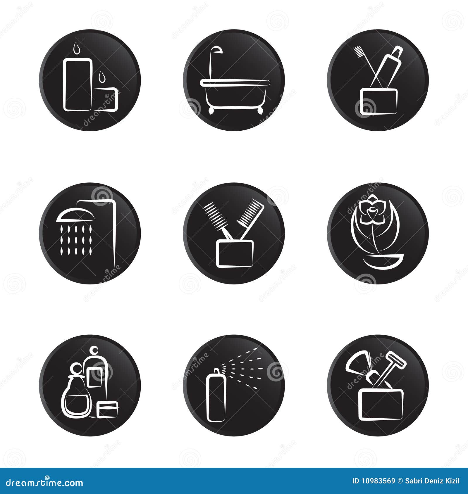 Household object icon set stock vector. Illustration of graphic - 10983569