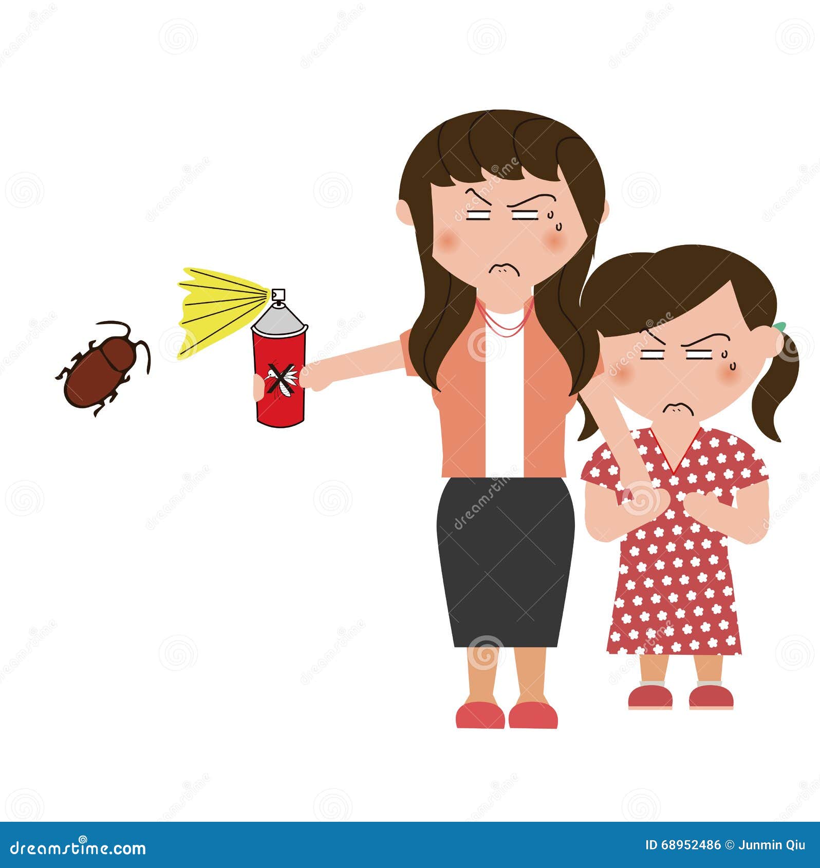 Household pests stock vector. Illustration of isolated - 68952486