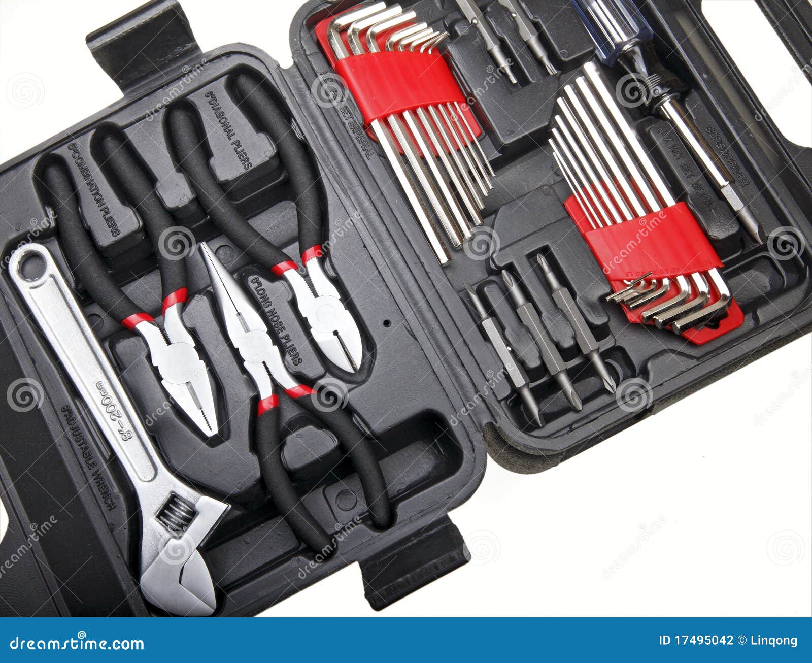 Household tool kit stock photo. Image of metal, instruments - 17495042