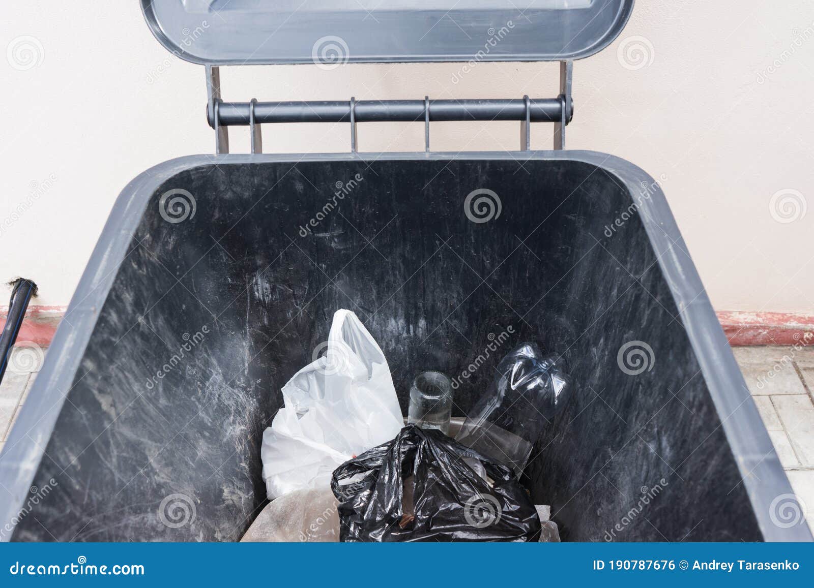 Trash Inside Huge Tree. Garbage Pile. Environmental Pollution Concept ...