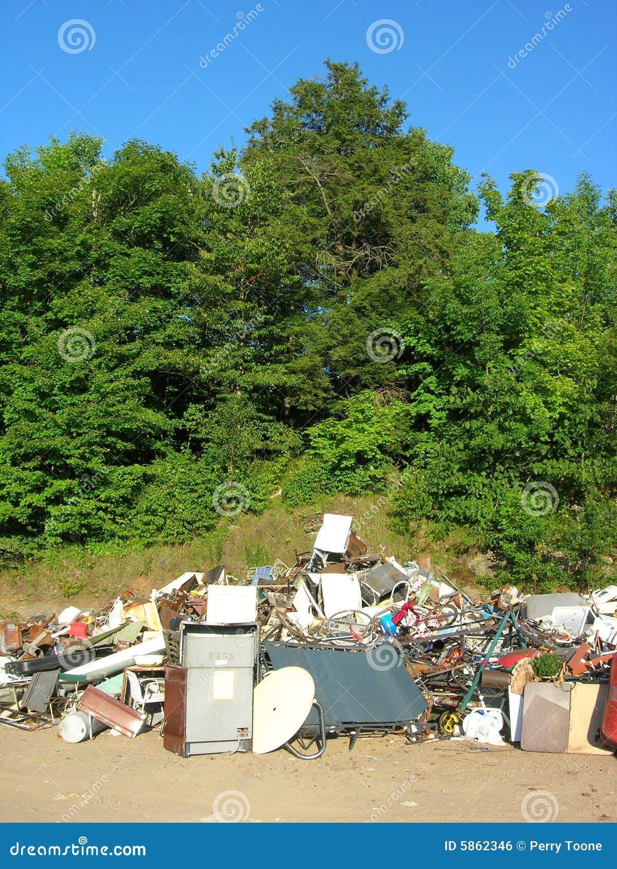 Household Waste Dump stock photo. Image of environment - 5862346