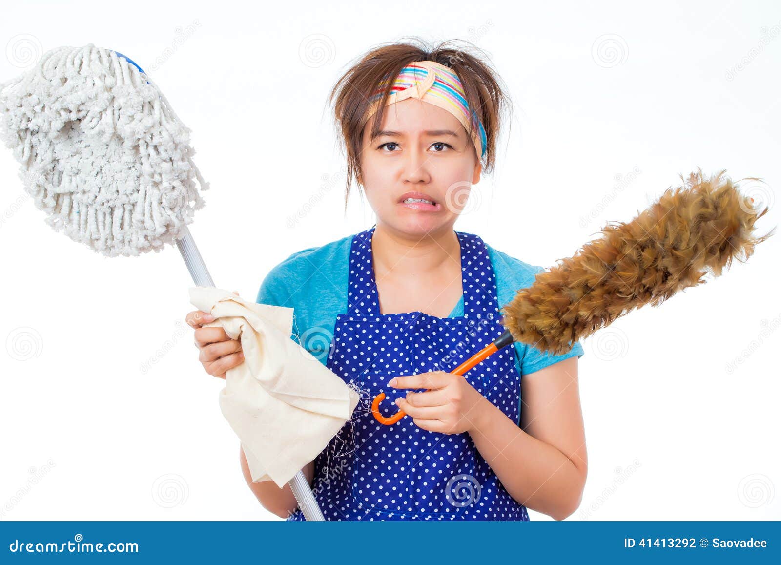 Housekeeper stock photo. Image of homemaker, asian, beautiful - 41413292
