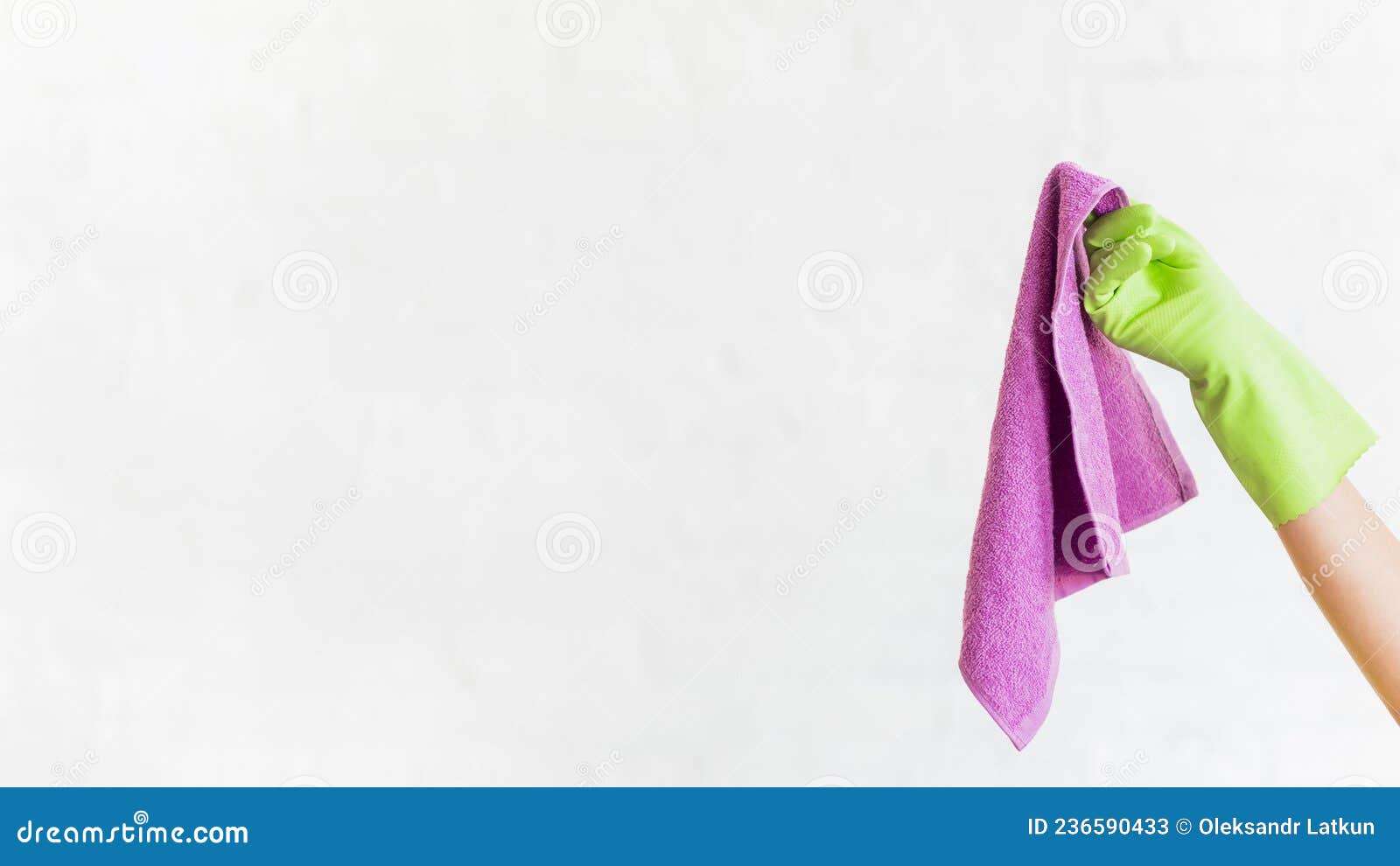 Housekeeper Holding Rag. High Quality Photo Stock Image - Image of blue ...
