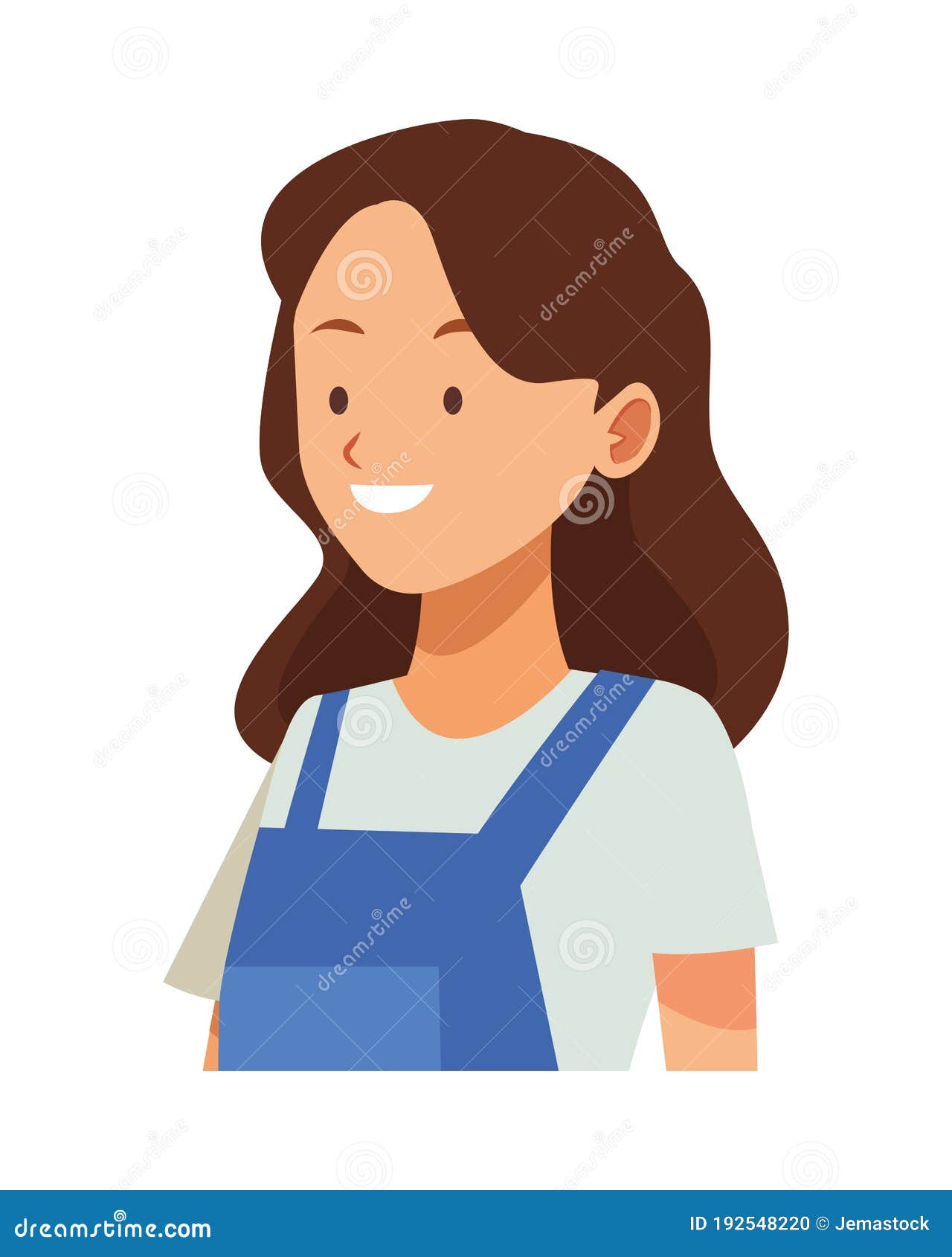 Housekeeping Female Worker Avatar Character Stock Vector - Illustration ...