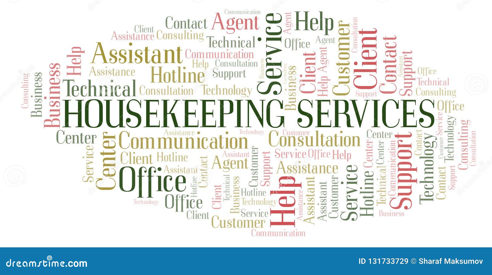 Housekeeping Word Concepts Banner Vector Illustration | CartoonDealer ...
