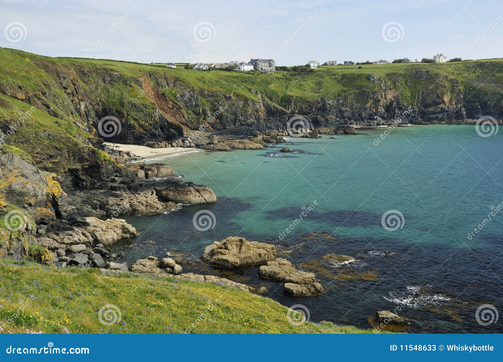 Housel Bay stock image. Image of housel, cornish, horizontal - 11548633