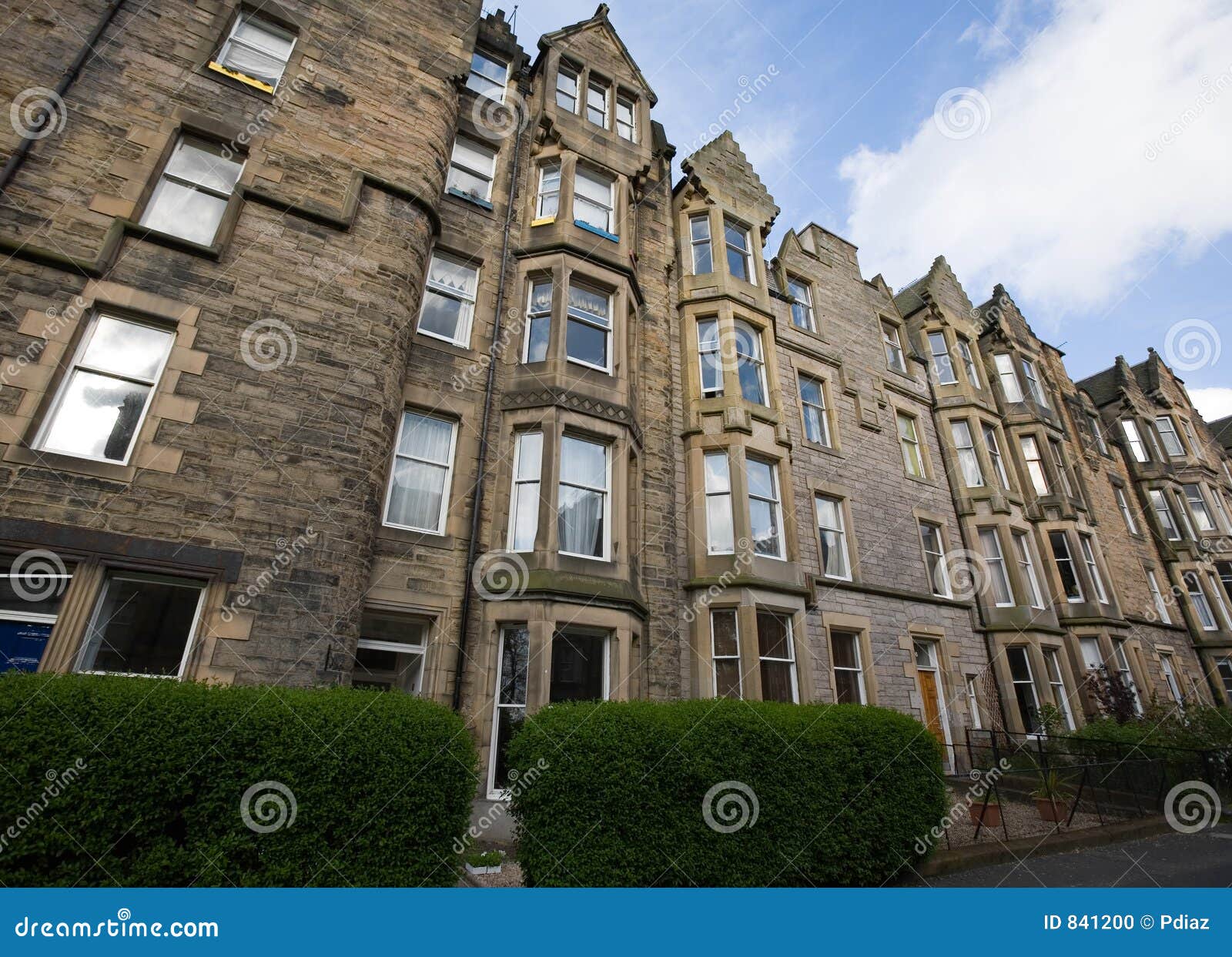 Houses stock photo. Image of scottish, typical, flat, residential - 841200