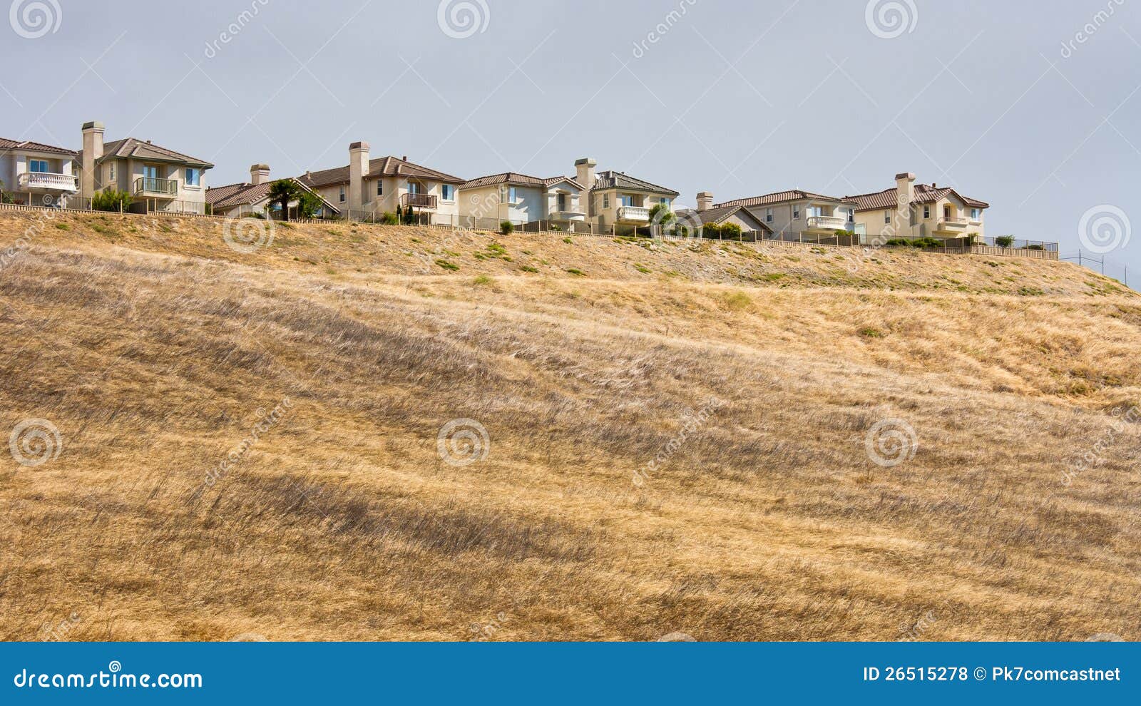 Houses Along a Ridge stock photo. Image of edge, development - 26515278