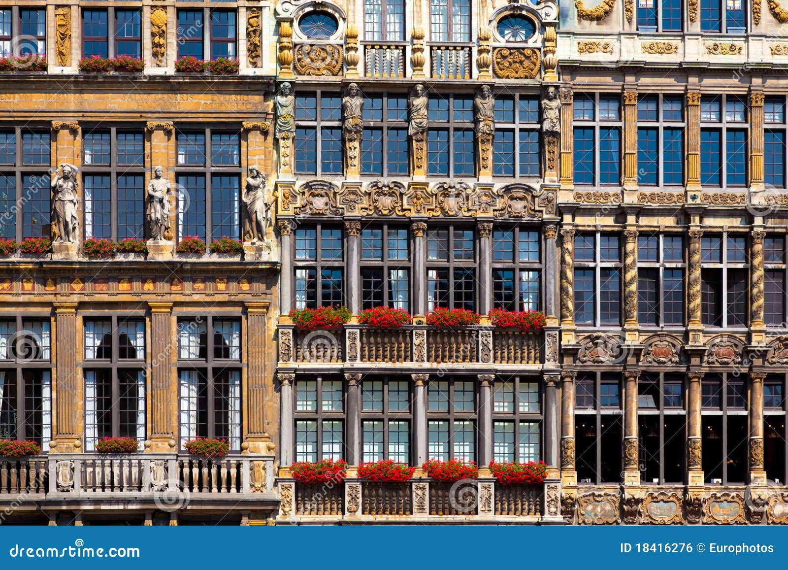 Houses in Brussels stock photo. Image of benelux, bruxelles - 18416276