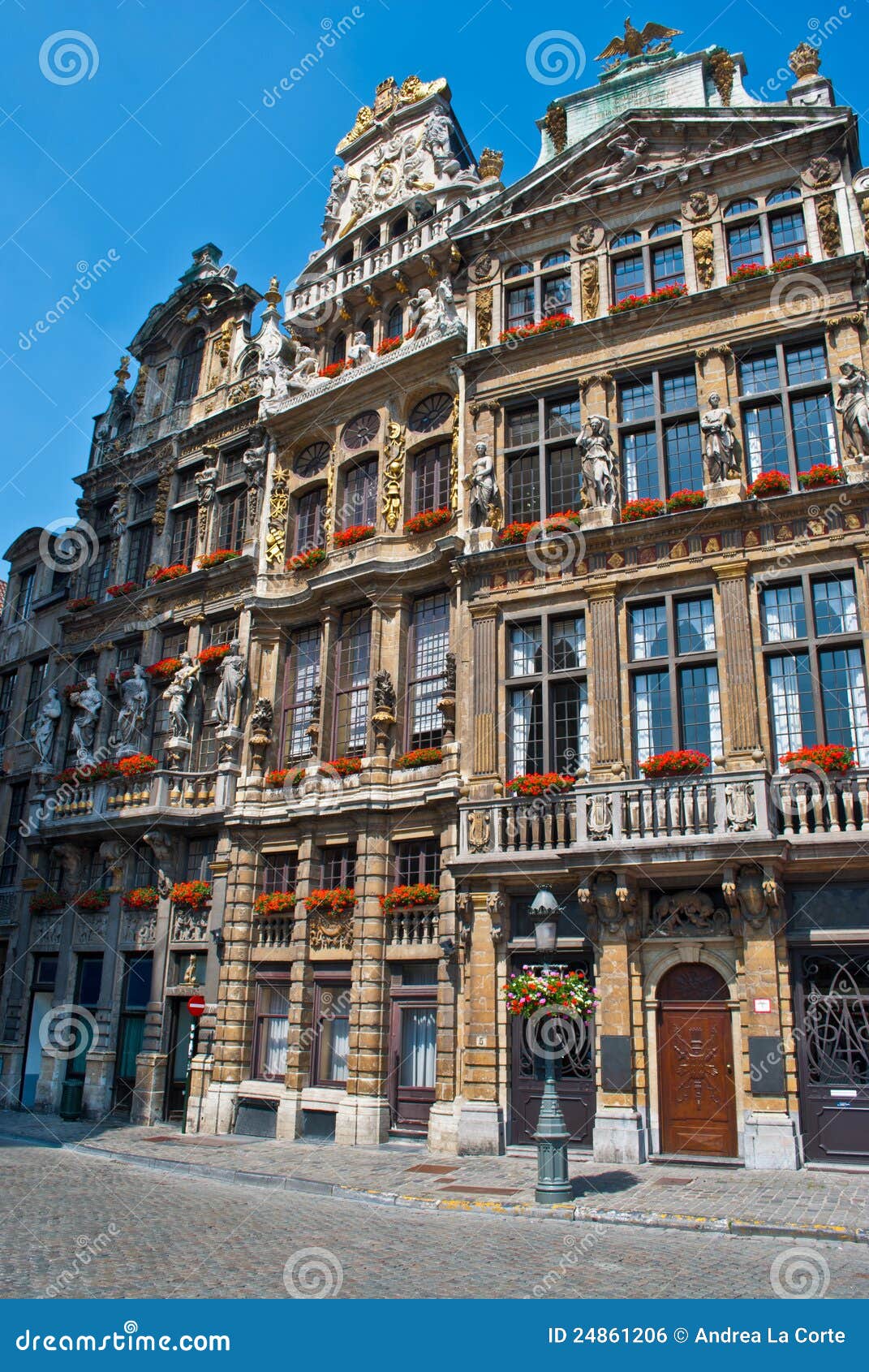 Houses in Brussels stock photo. Image of brown, grand - 24861206