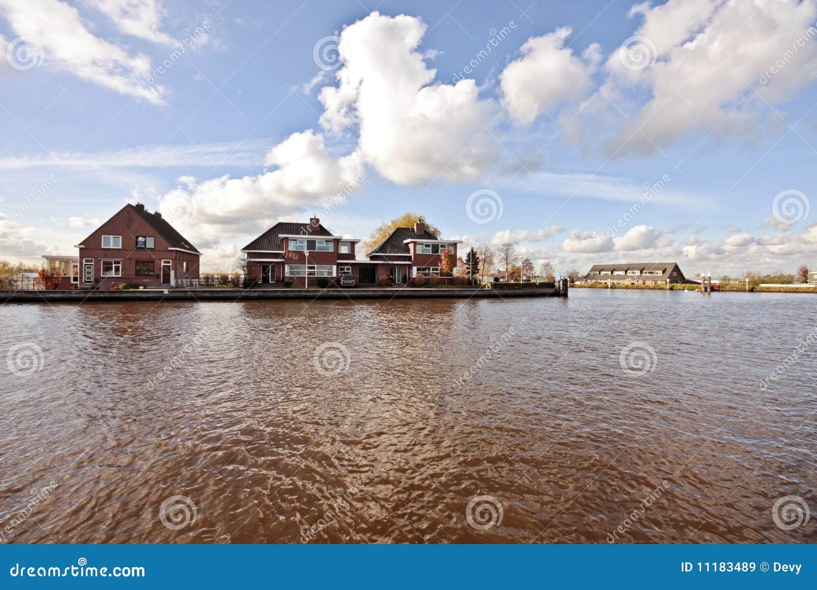 Houses in the Countryside from Netherlands Stock Image - Image of ...