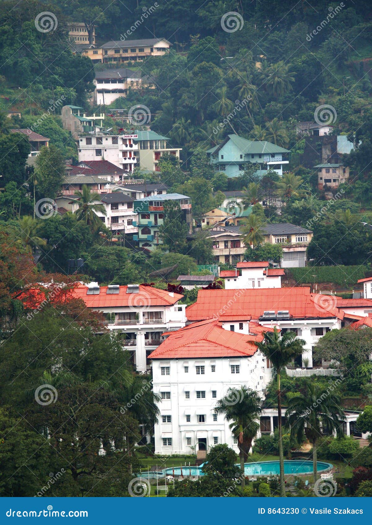 Houses in Kandy, Sri Lanka stock photo. Image of kandy - 8643230