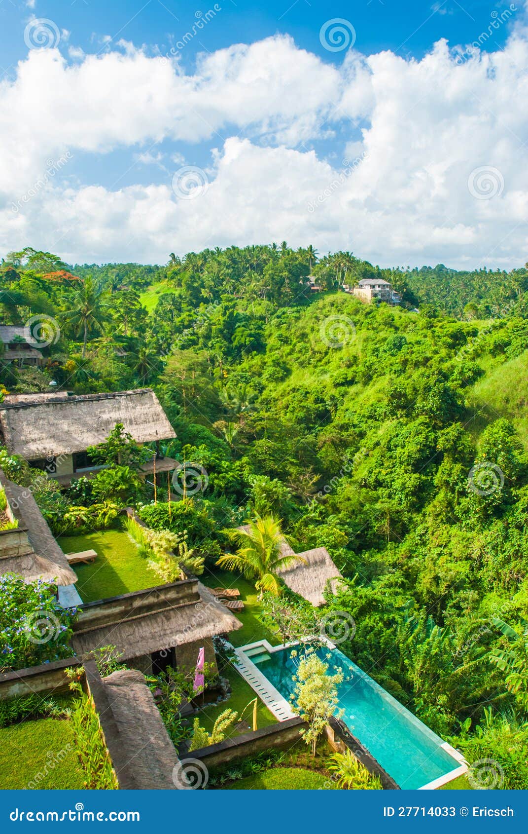 Houses Looking Over a Ravine Stock Image - Image of adventure, asia ...
