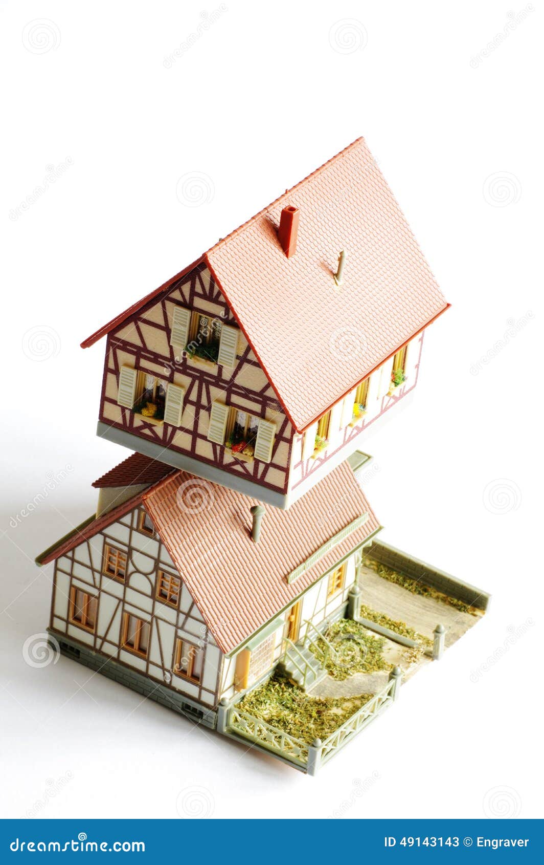 Houses Miniature Model Toy 3 Stock Image - Image of background ...