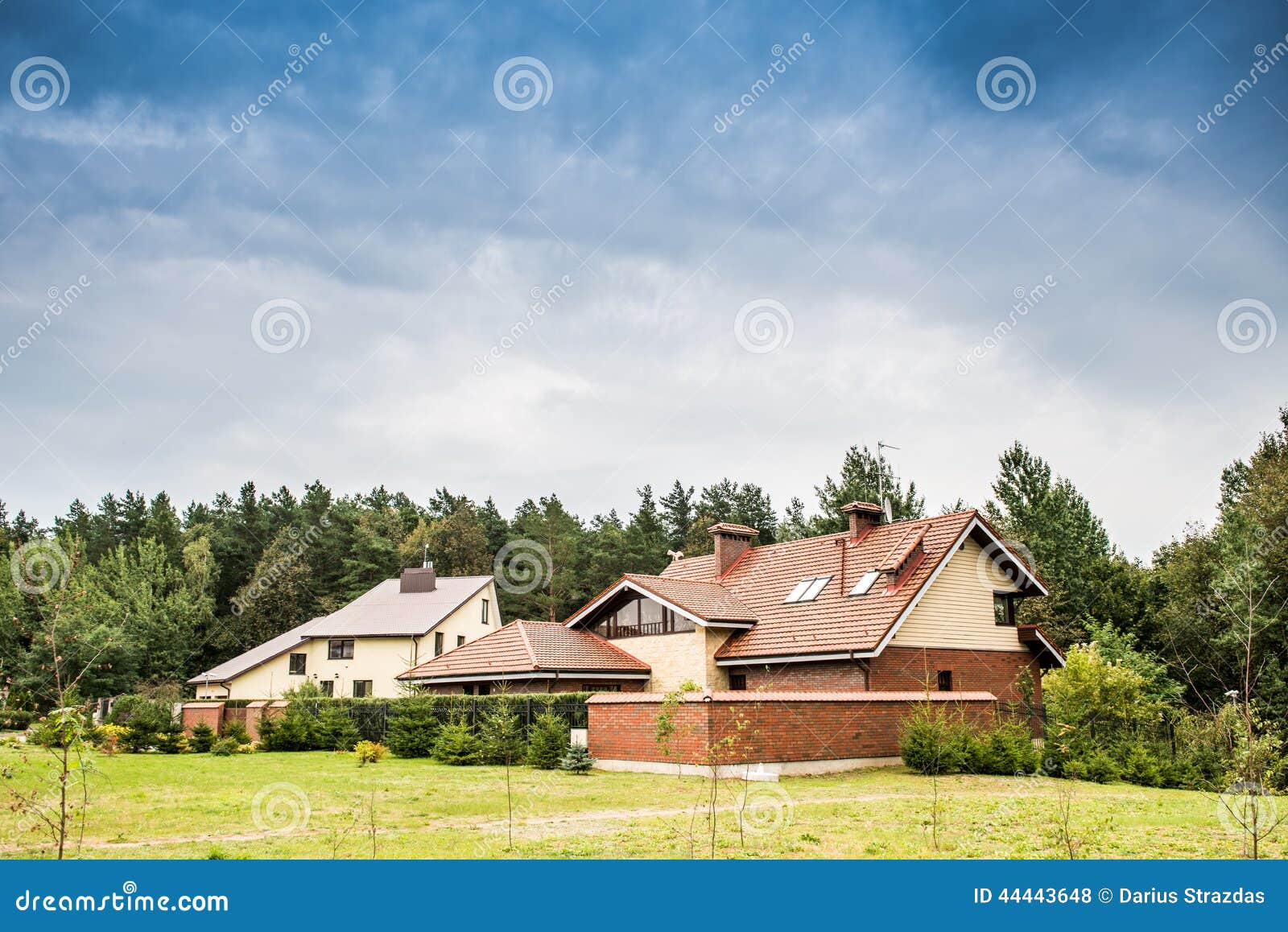 Houses near forest stock photo. Image of houses, gorgeous - 44443648
