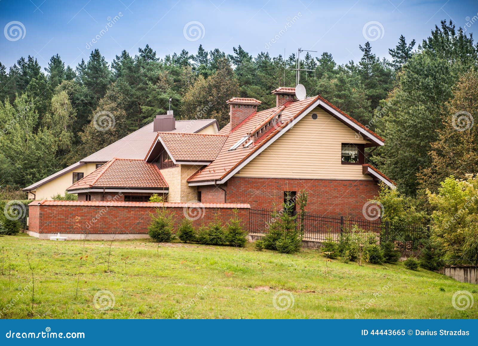 Houses near forest stock image. Image of quiet, residence - 44443665