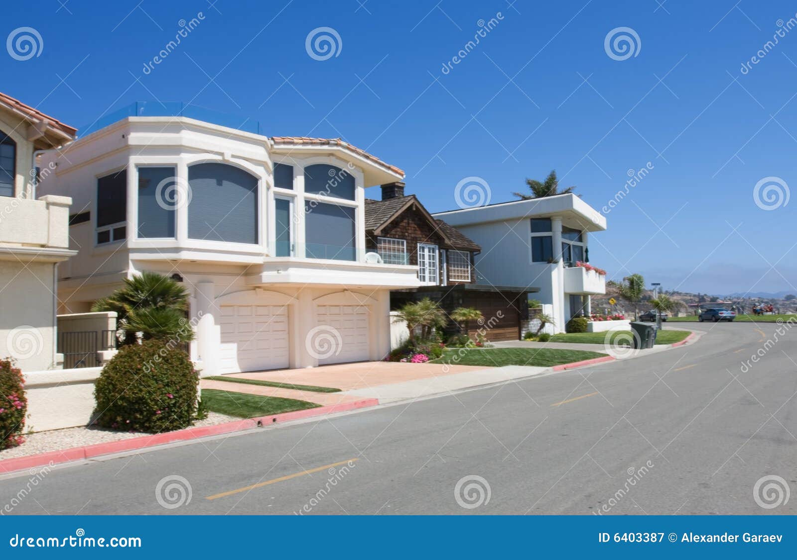 Houses near ocean stock image. Image of coast, home, luxurious - 6403387