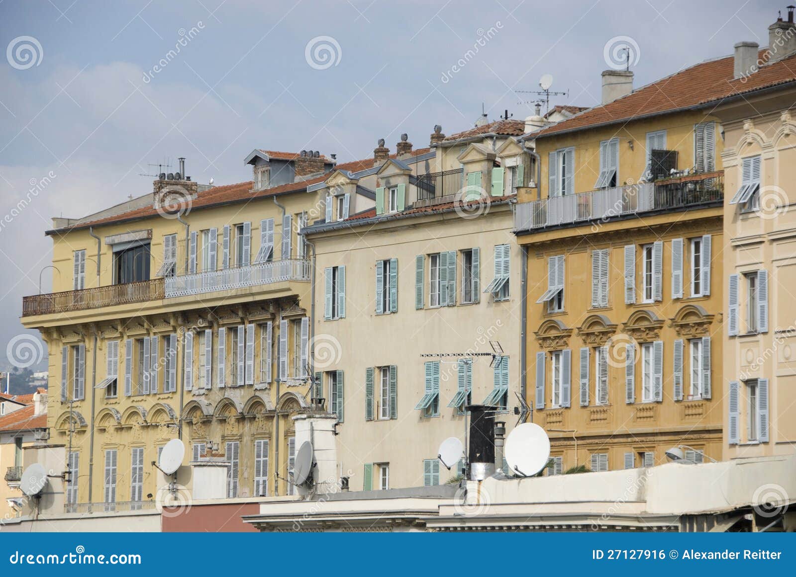 Houses of Nice, France stock photo. Image of architecture - 27127916