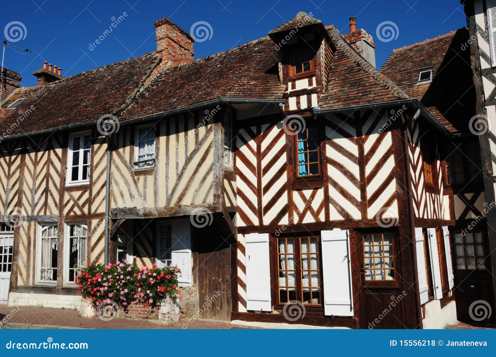 Houses in Normandy stock photo. Image of timber, france - 15556218