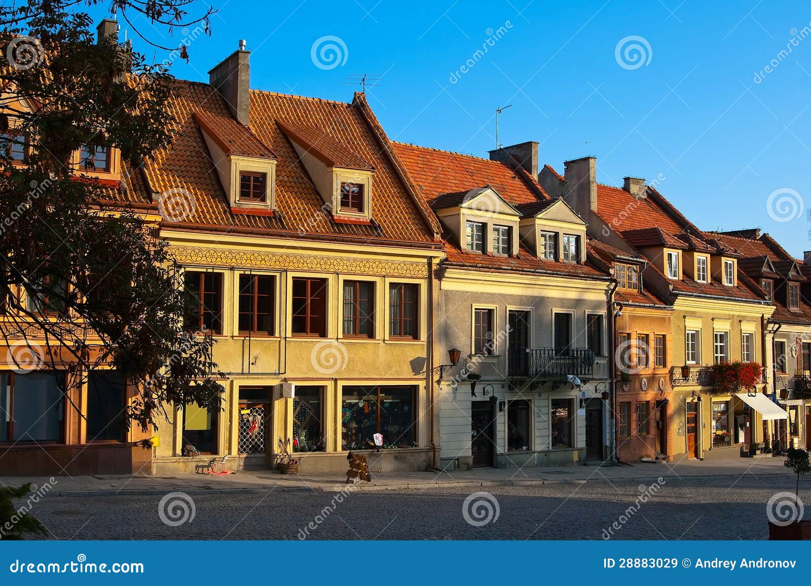 Houses on the Old Square stock image. Image of history - 28883029