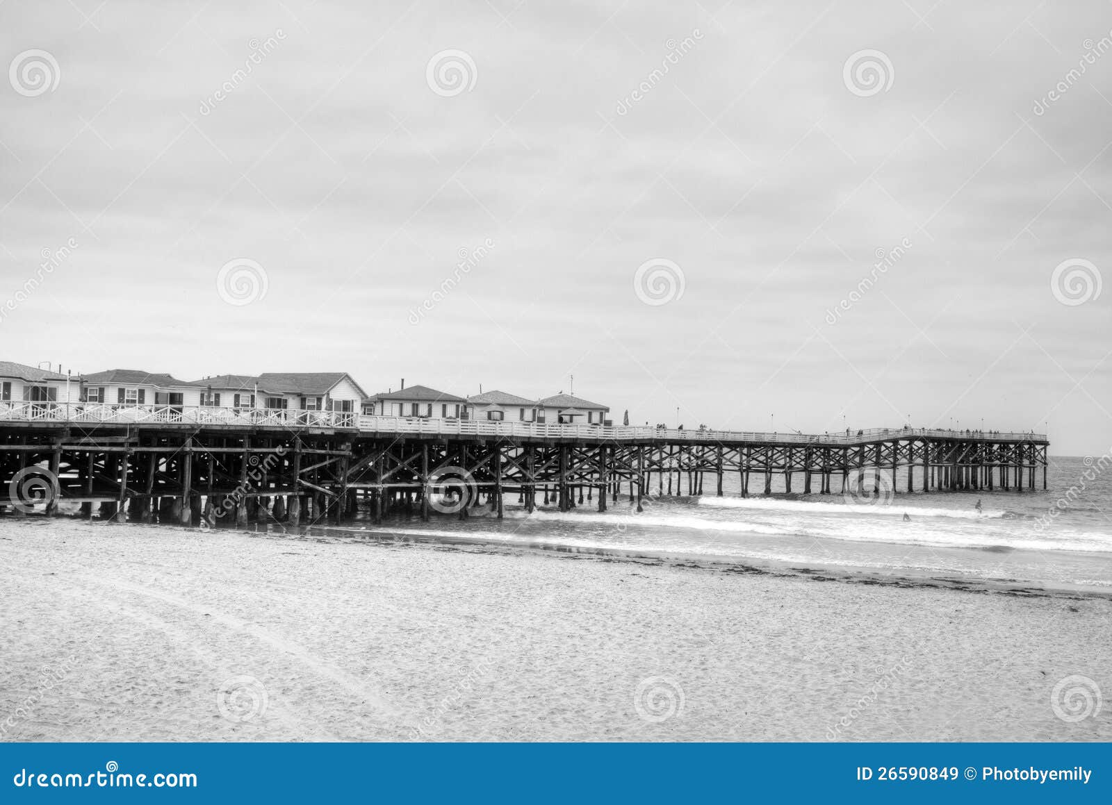 Houses on the Pier stock image. Image of city, beacon - 26590849