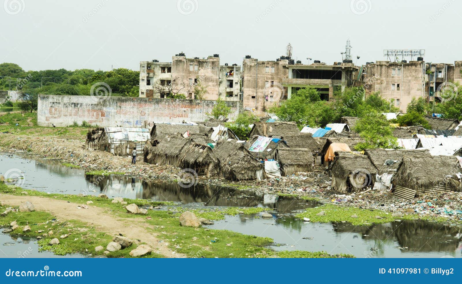 Houses Of Poor Farmers Seaweed, Nusa Penida-Bali, Indonesia Royalty ...