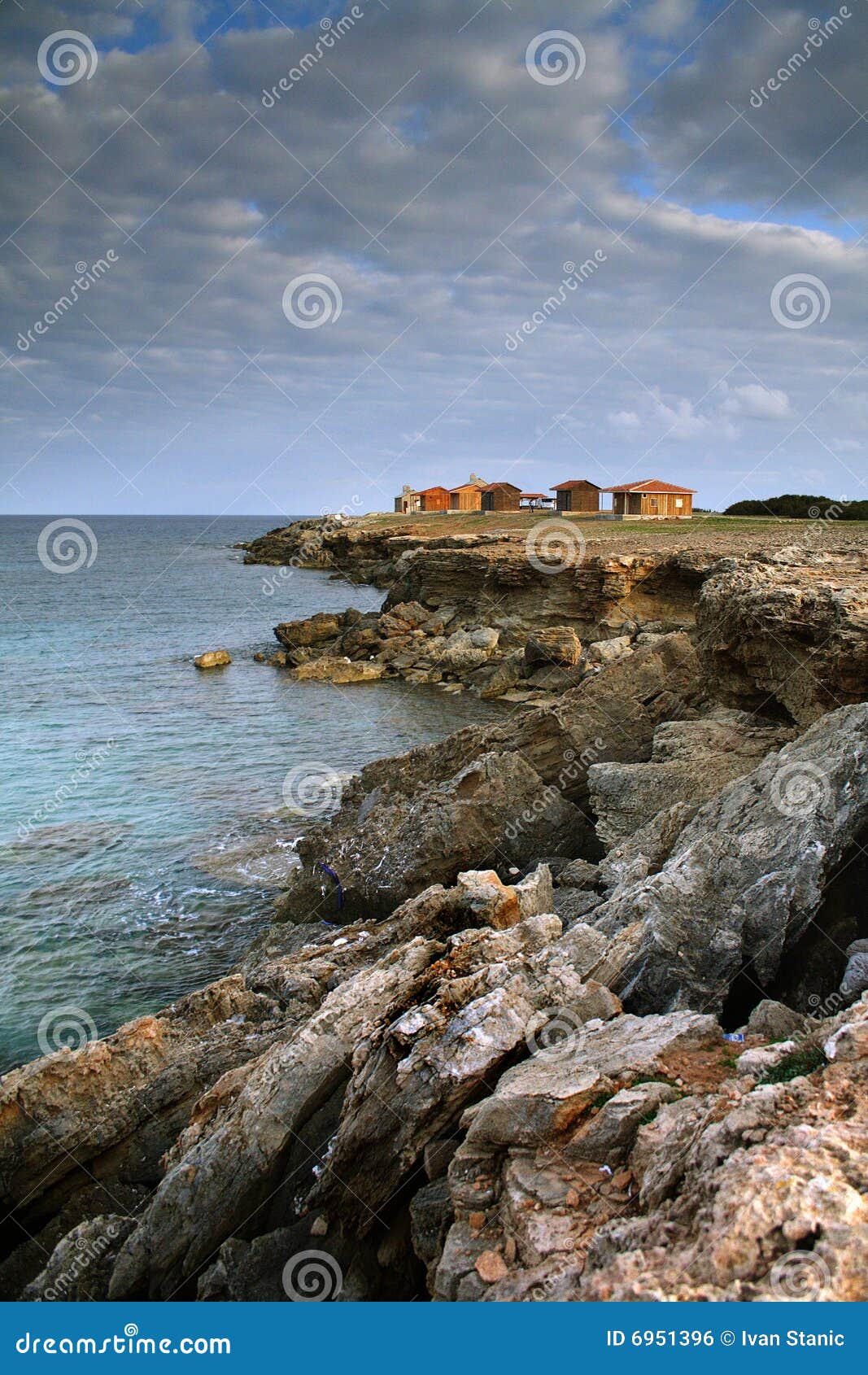 Houses on the Rocks stock photo. Image of landscape, seascape - 6951396