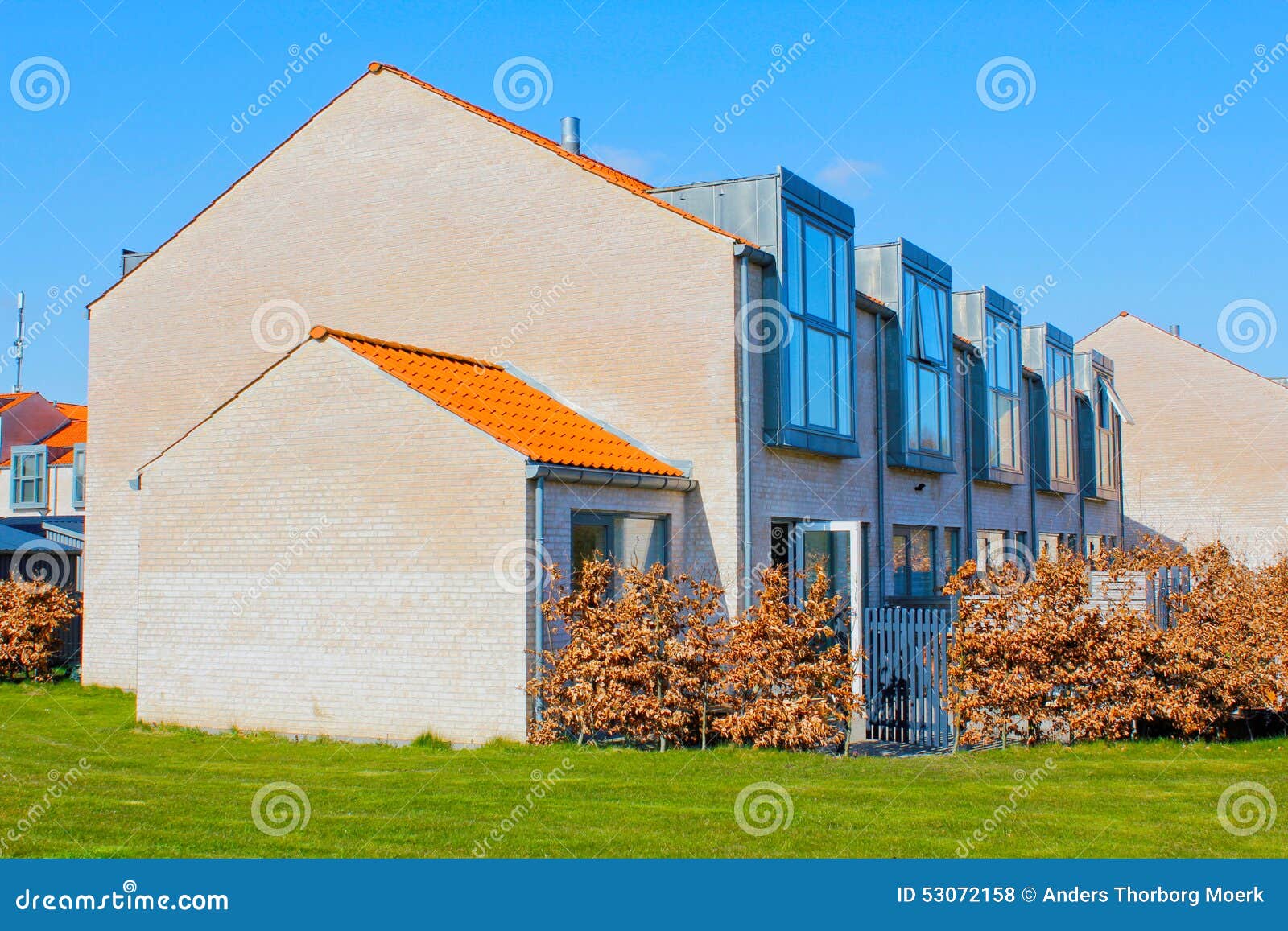 Houses in a row stock photo. Image of neighborhood, modern - 53072158