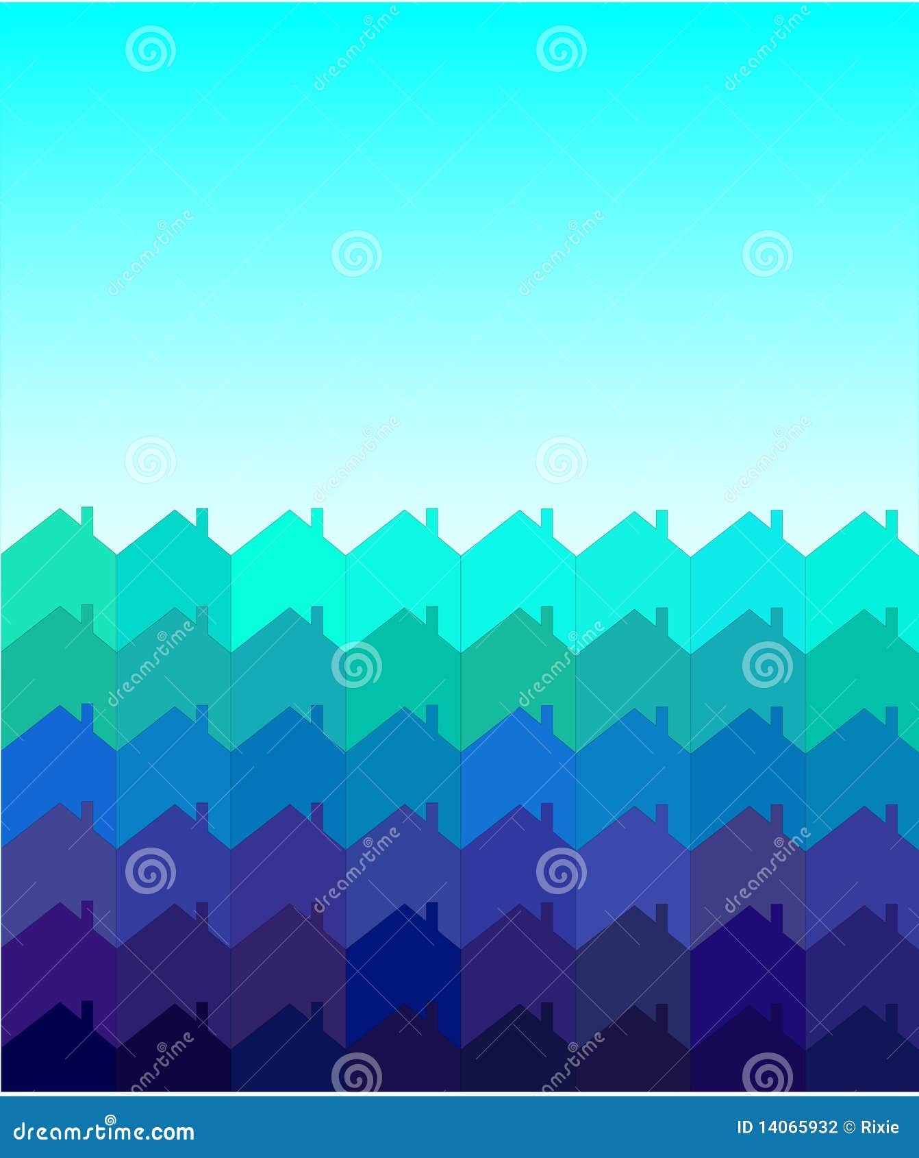 Houses tessellation stock vector. Illustration of model - 14065932