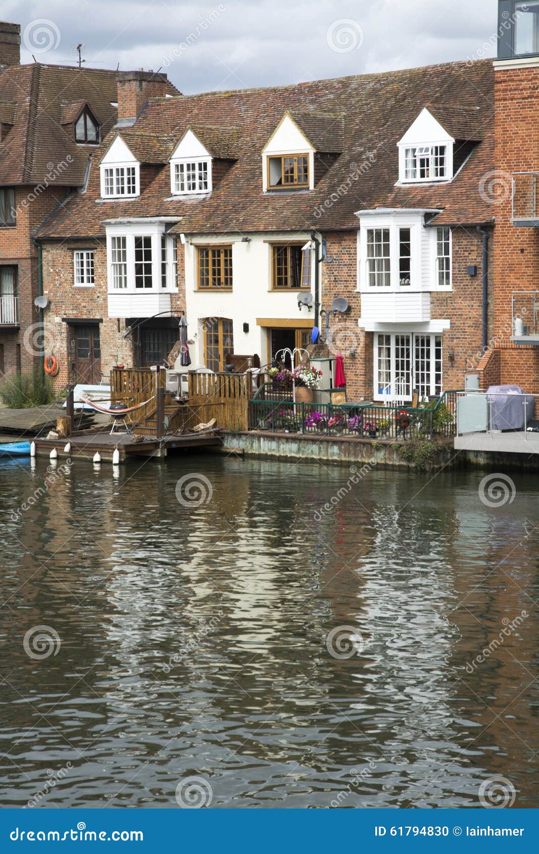 Houses on the Thames stock photo. Image of house, thames - 61794830