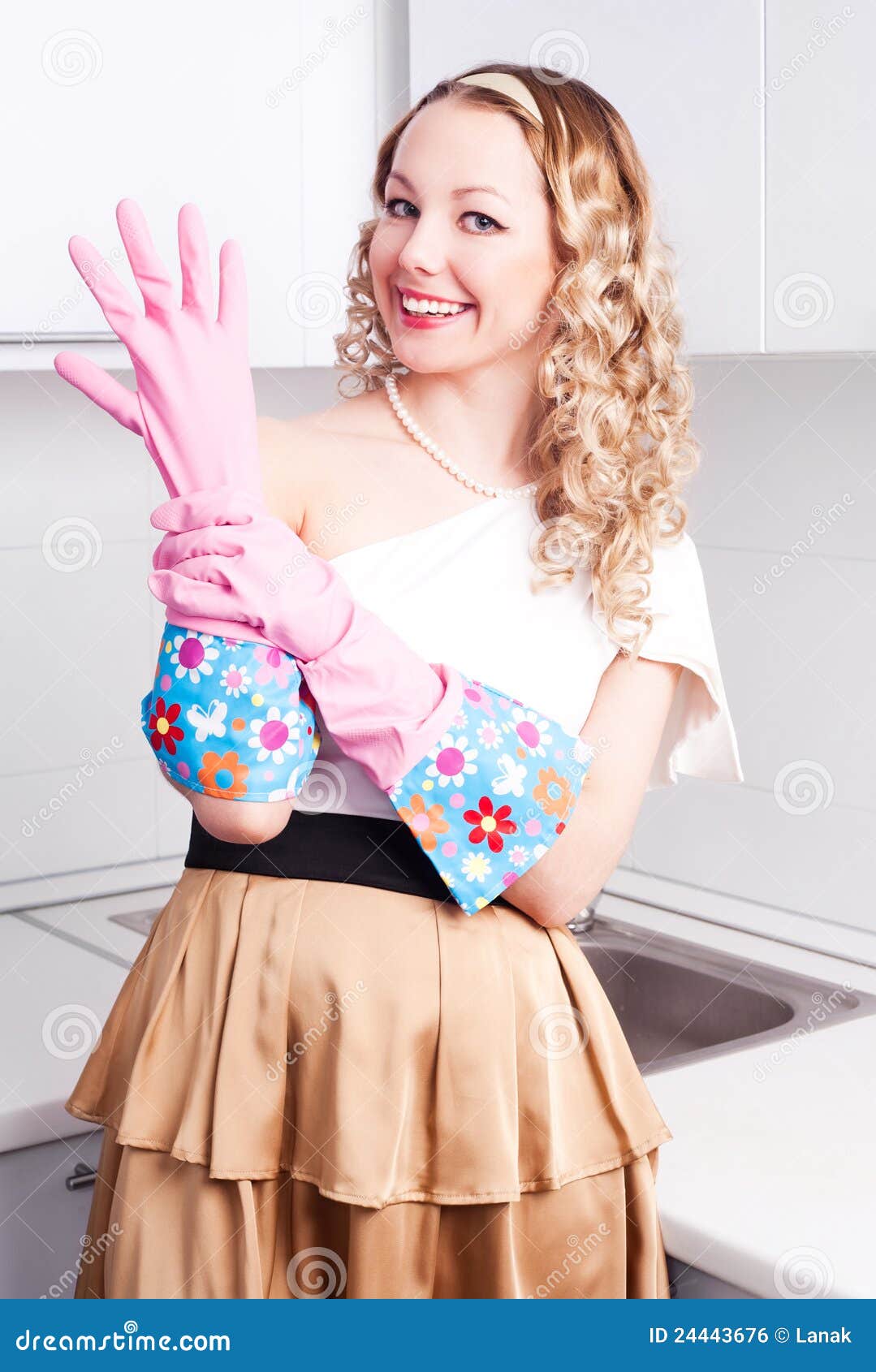 Housewife stock photo. Image of home, blond, housework - 24443676