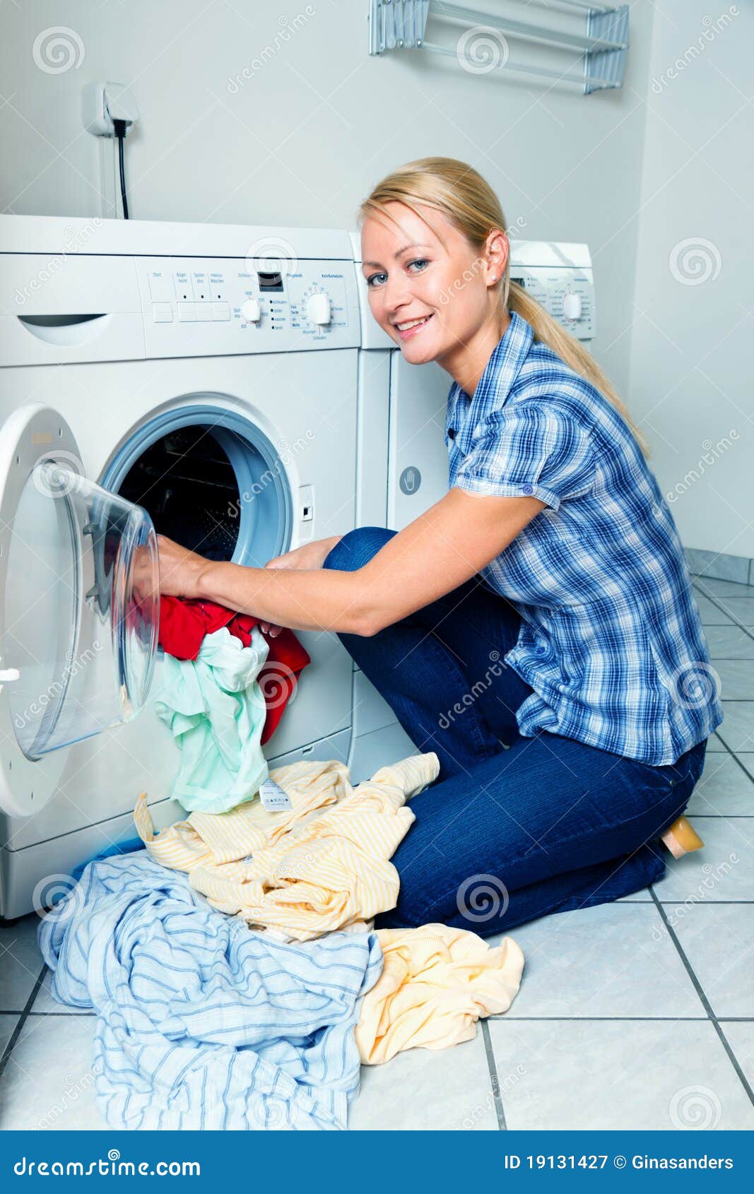 Housewife washing stock image. Image of clothes, people - 19131427