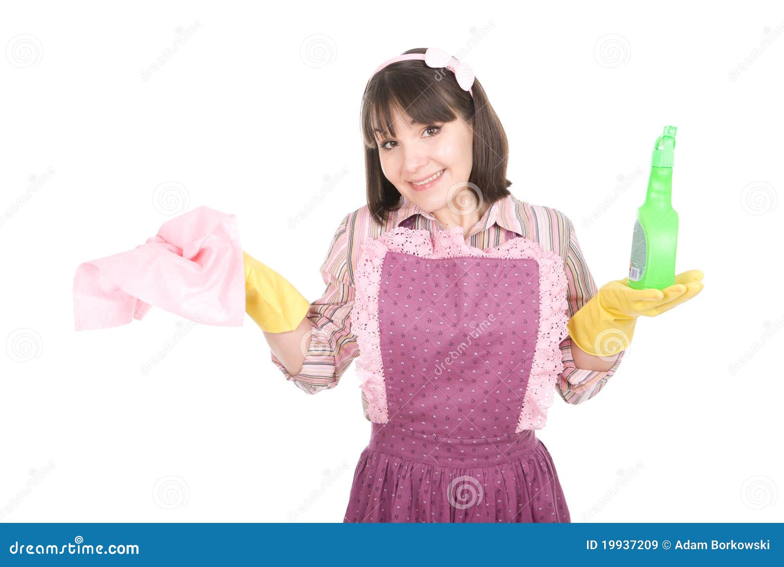 Housework stock image. Image of cleaner, girl, home, smiling - 19937209