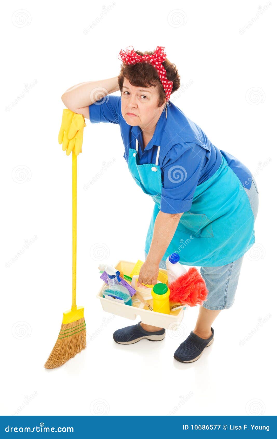 Housework is Drudgery stock image. Image of brush, lady - 10686577