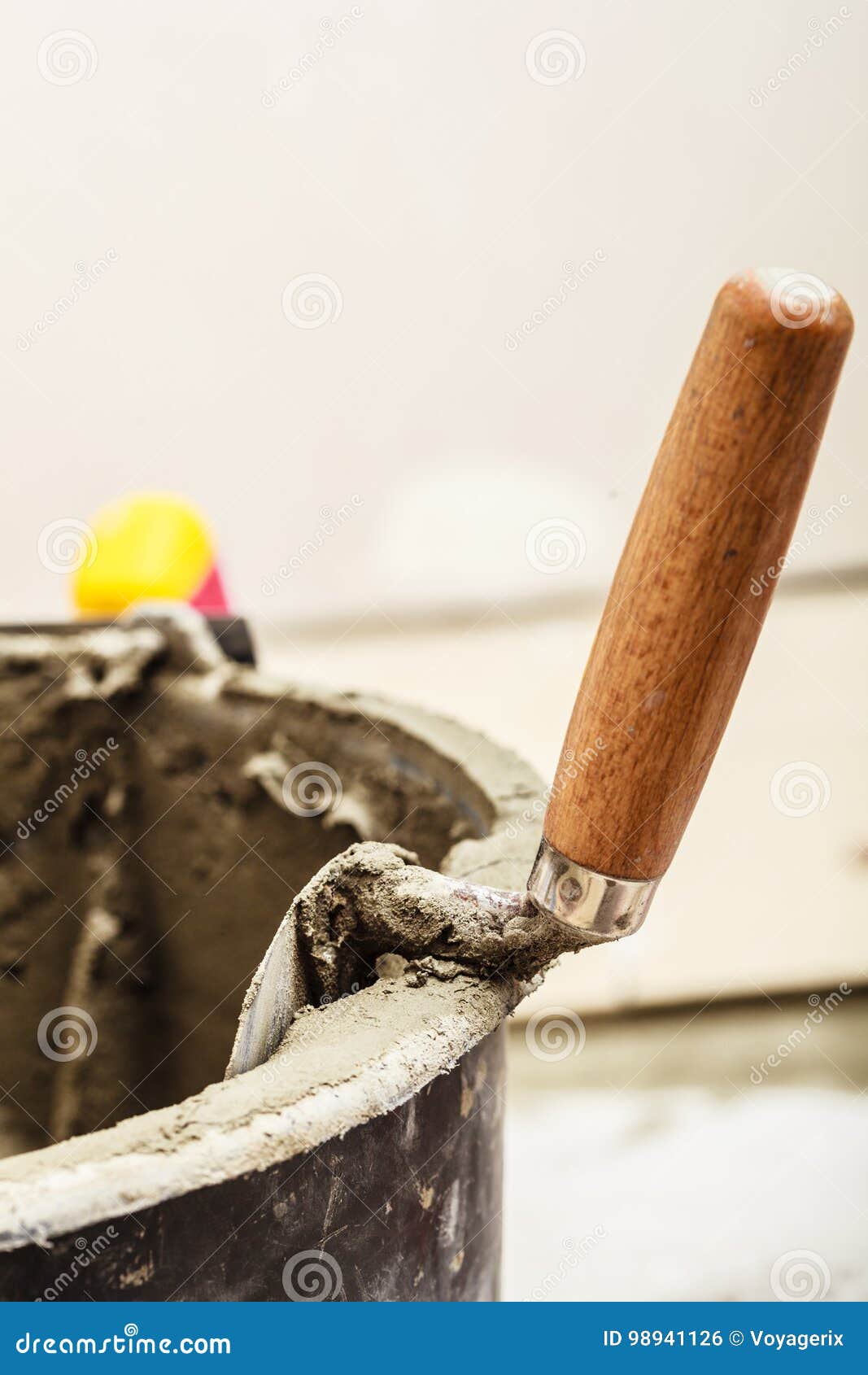 Trowel, Tool for Cement Scooping Stock Photo - Image of gypsum, trowel ...