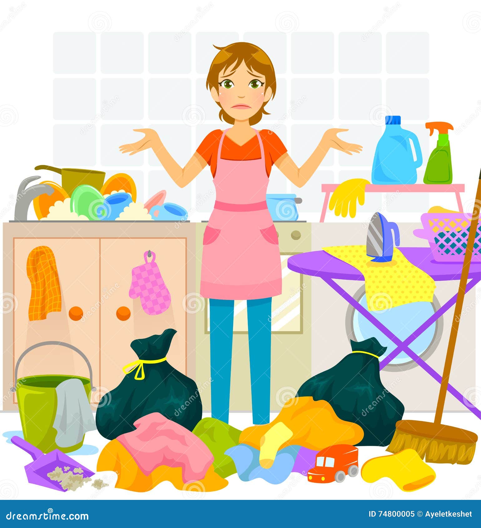 Housework Cartoons, Illustrations & Vector Stock Images - 114820 ...