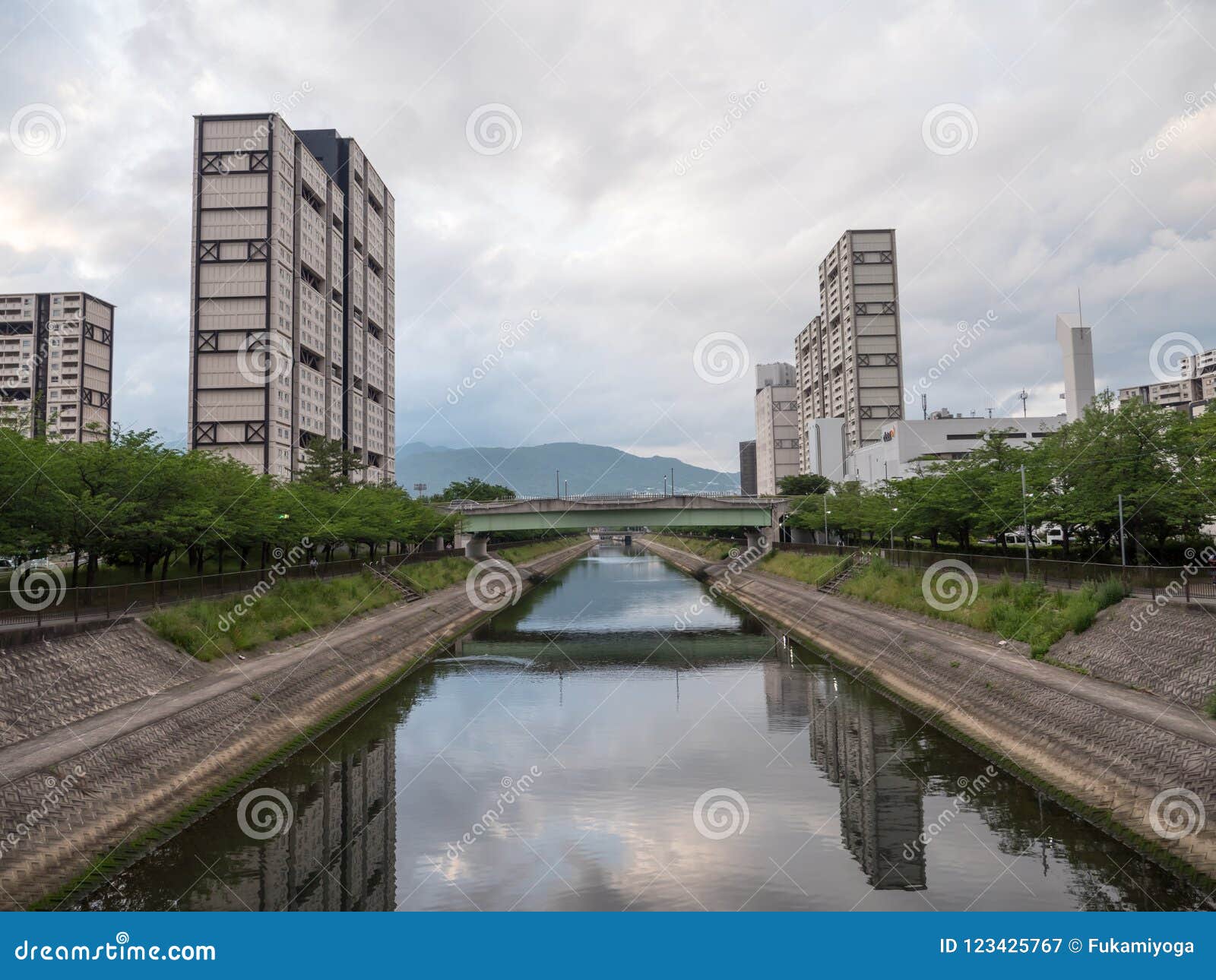Housing complex in Japan stock image. Image of urban - 123425767