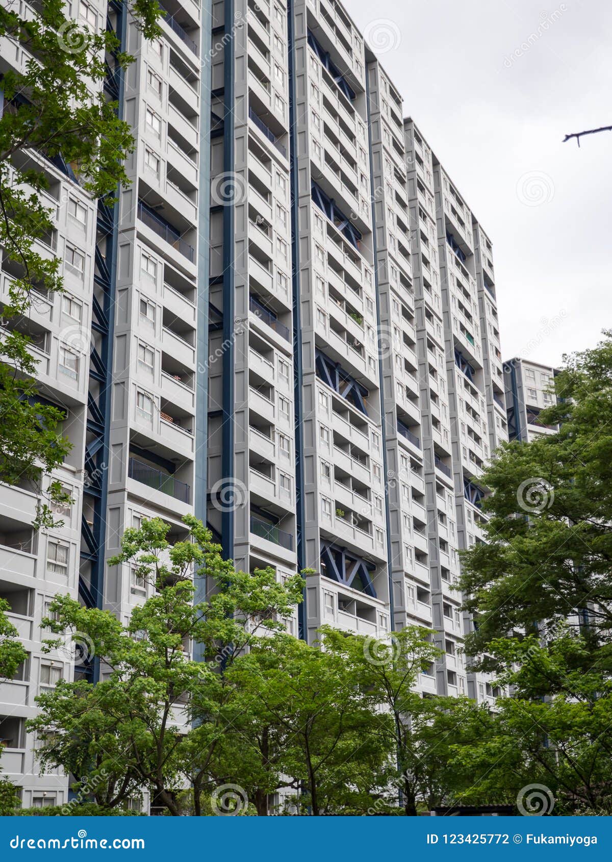 Housing complex in Japan stock photo. Image of facility - 123425772