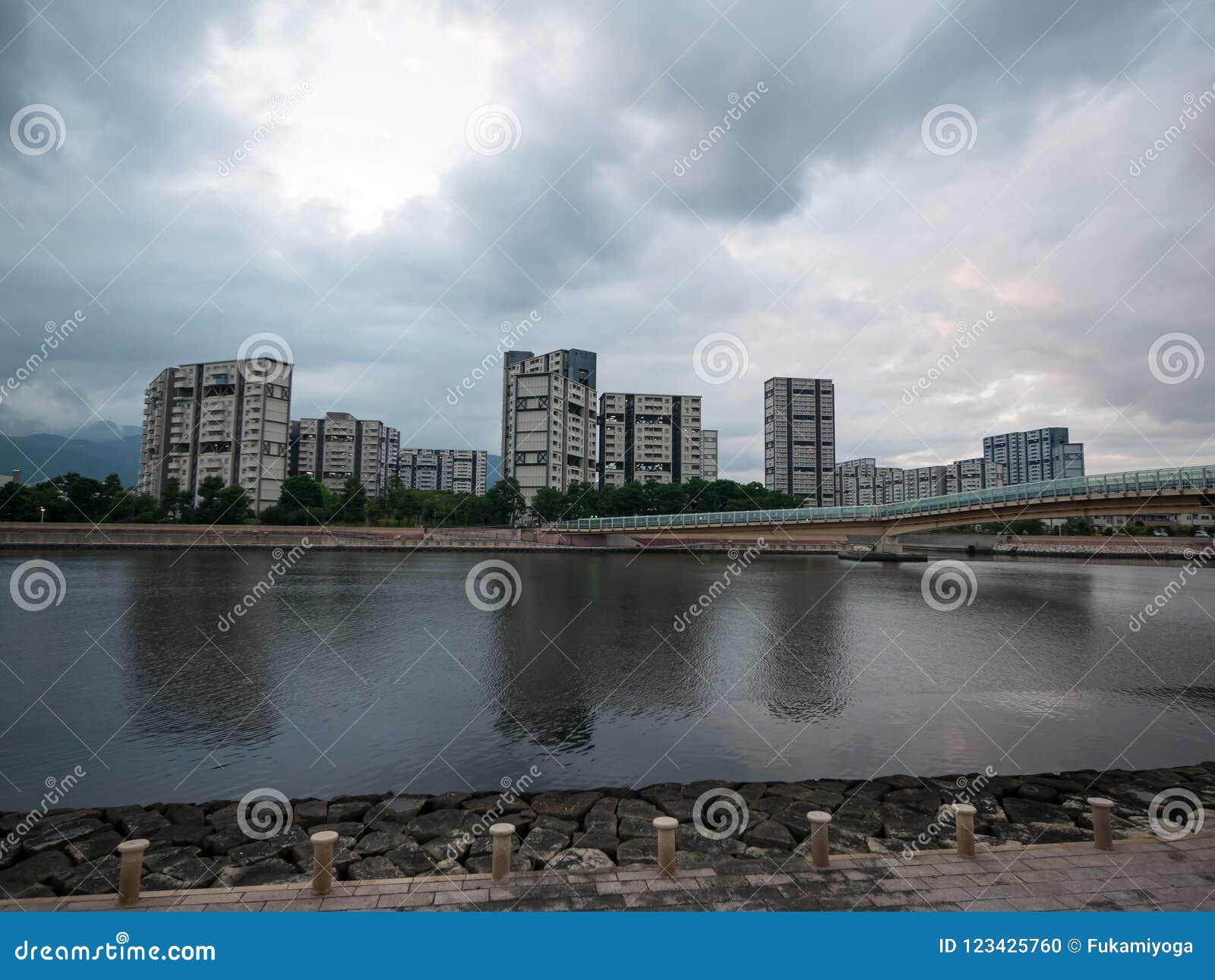 Housing complex in Japan stock photo. Image of housing - 123425760
