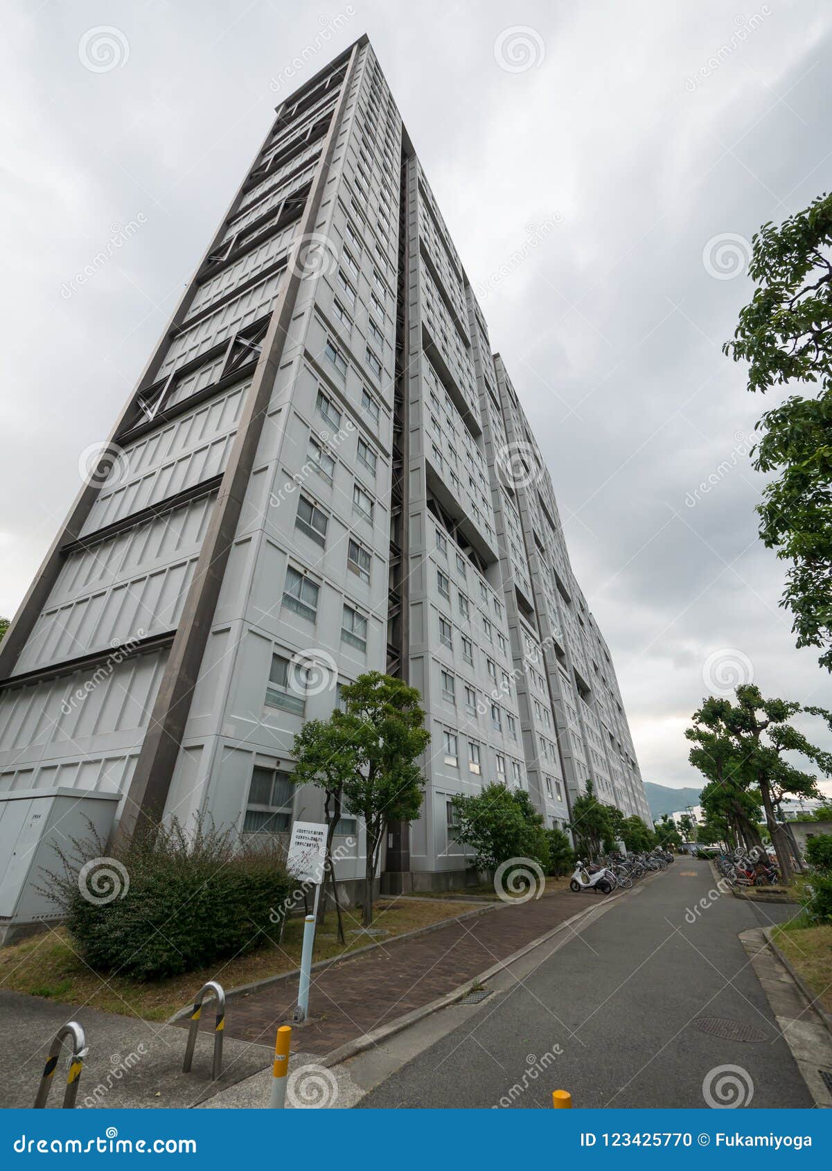 Housing complex in Japan stock photo. Image of urban - 123425770