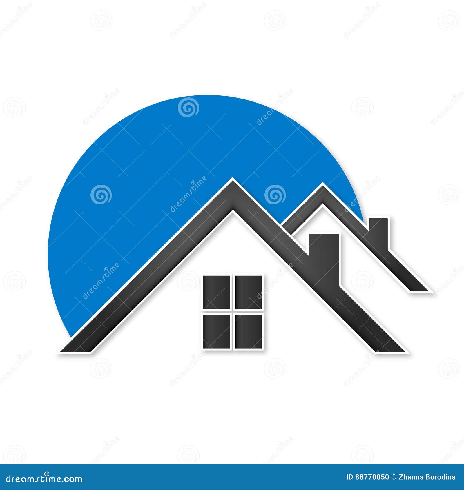 Housing Construction Symbol Stock Vector - Illustration of design, rent ...